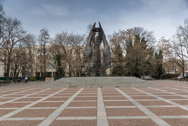 Monument of the Unification of Bulgaria in City of Plovdiv, Bulgaria ...