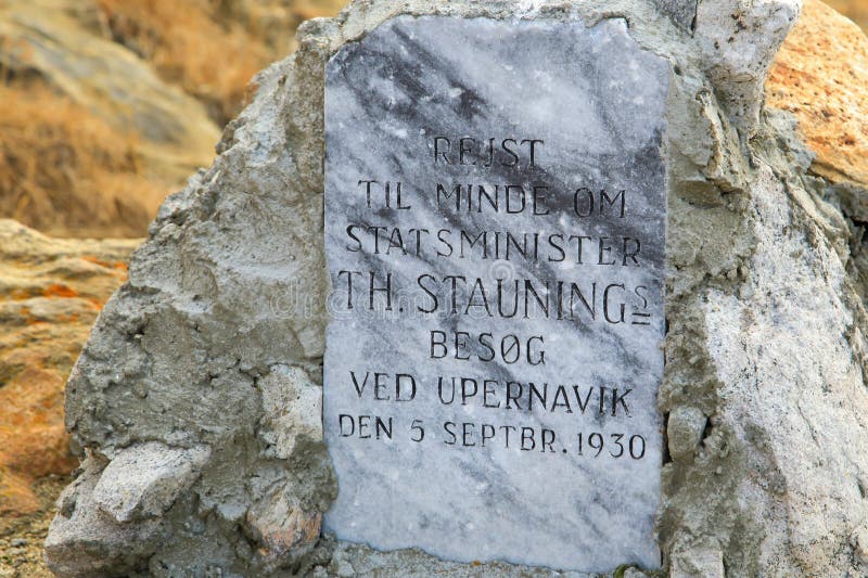 Monument in Upernavik, Greenland. Editorial Image - Image of travel ...