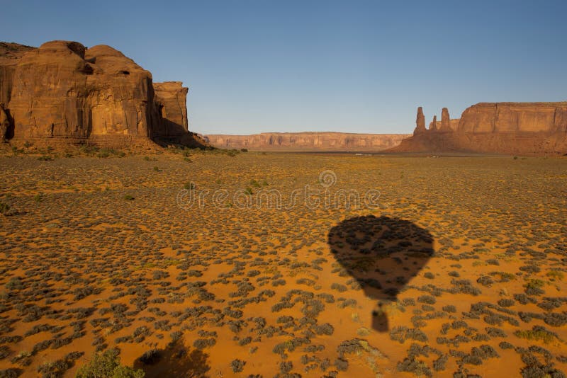 Monument Valley Aerial View Stock Photo - Image of ballon, horizon ...