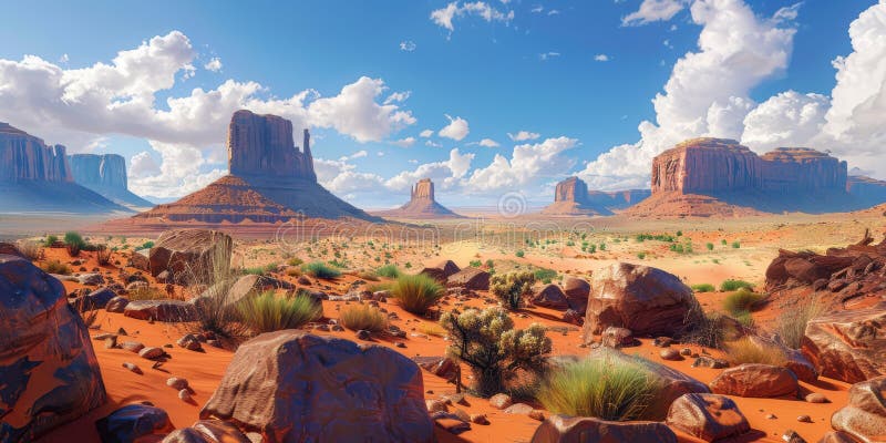 Monument Valley Arizona. Created by Generative Artificial Intelligence ...