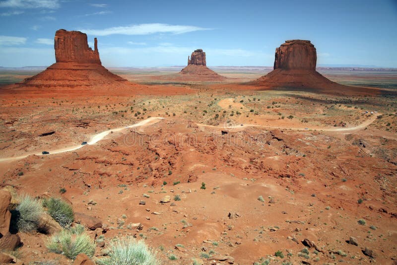 Monument Valley, Desert Canyon in Utah, USA Stock Image - Image of ...