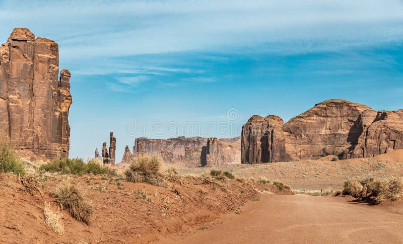 Monument Valley stock image. Image of landscape, sand - 269387455