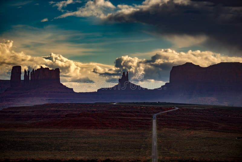 Monument Valley Forrest Gump Point Stock Image - Image of scenery, mesa ...