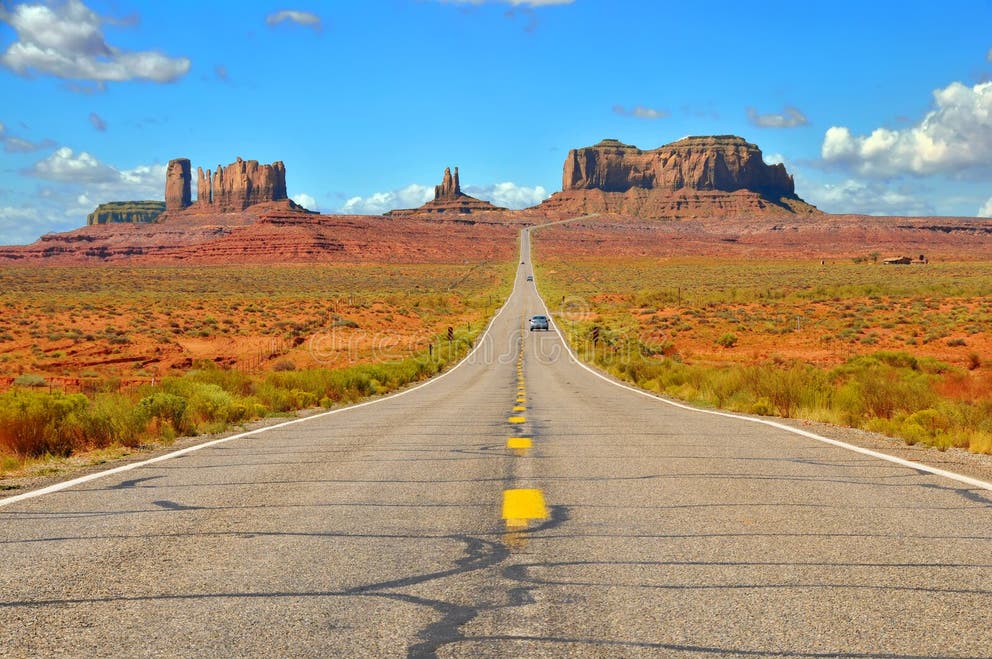 Monument Valley Highway stock image. Image of america - 10020761