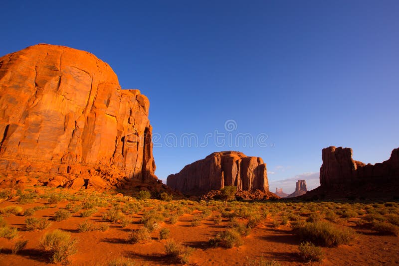 Monument Valley North Window View Utah Stock Image - Image of formation ...