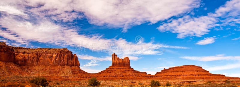 Monument Valley Panorama stock image. Image of indian - 11716649