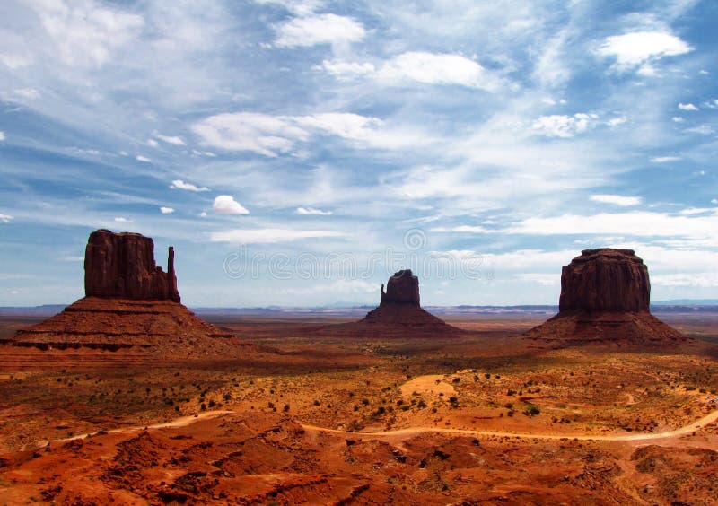 Monument Valley - Panorama stock image. Image of isolated - 11816177