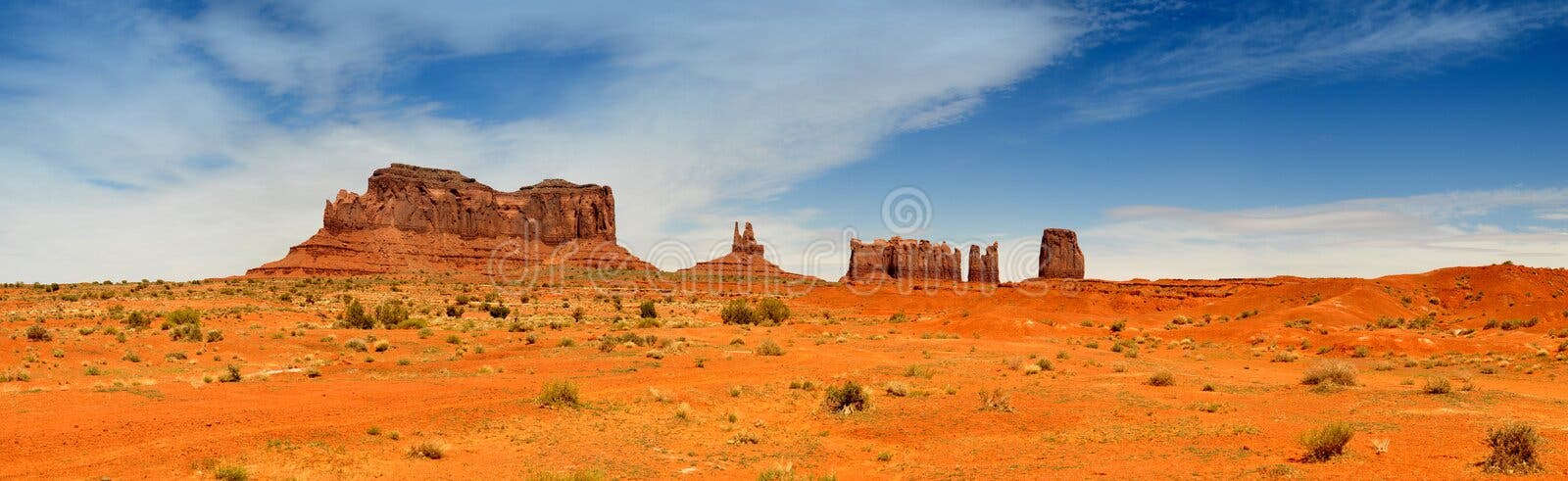 Monument Valley Highway Panorama Stock Image - Image of monalith ...
