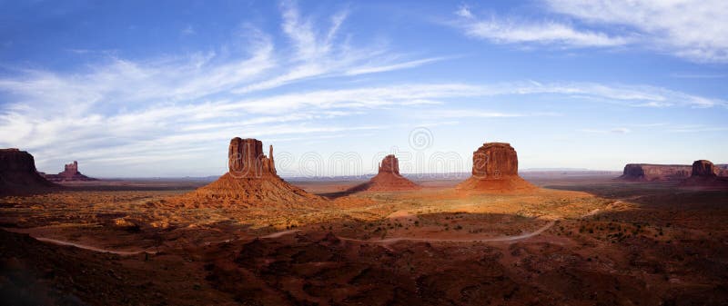 Monument Valley Panorama stock image. Image of valley - 27878447