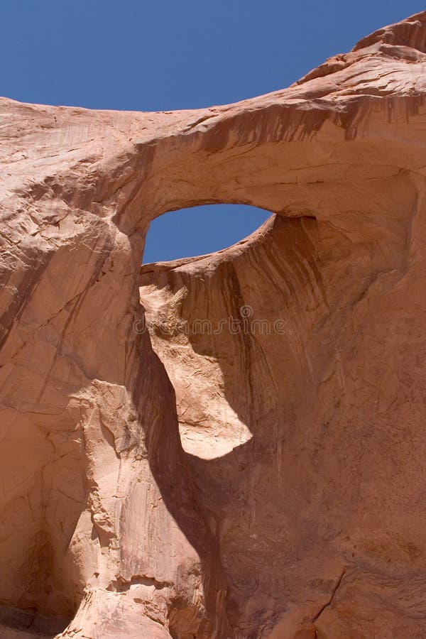 Monument Valley Rock Arch stock image. Image of landmark - 1016755