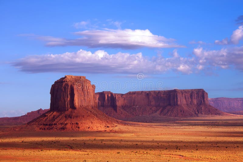 Monument Valley Rock Formations Stock Photo - Image of lighting, butte ...
