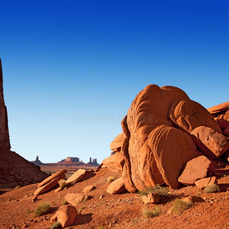 Monument Valley rocks stock photo. Image of plateau, natural - 24636180