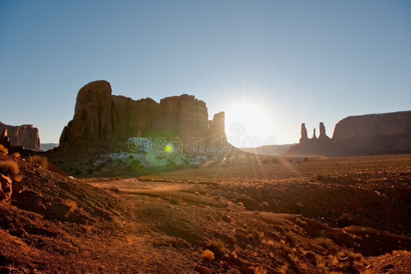Monument Valley Scenery stock image. Image of desert, landscape - 8841899