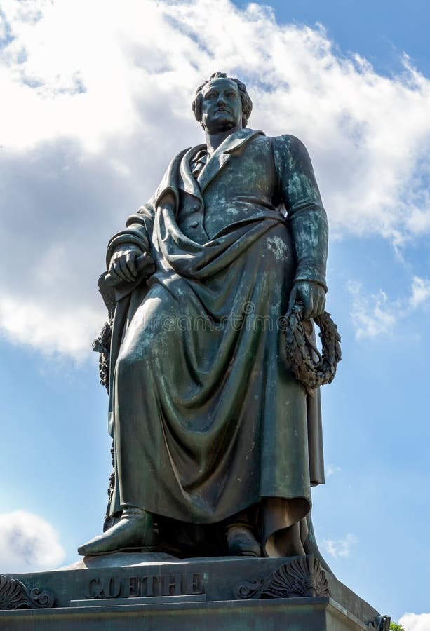 Monument Van Johann Wolfgang Von Goethe Redactionele Stock Foto - Image ...