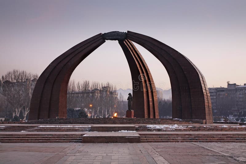 Monument of Victory in Bishkek. Kyrgyzstan Stock Image - Image of ...