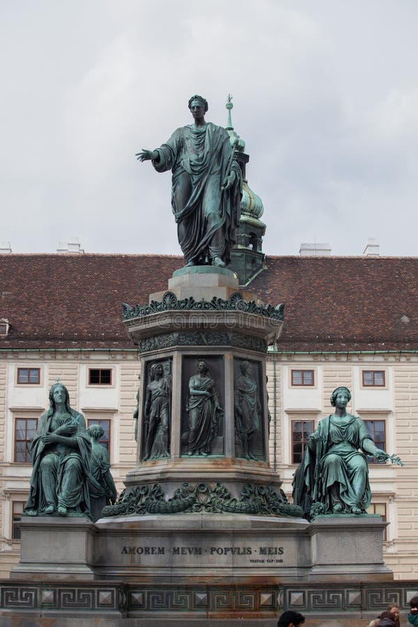 Monument in Vienna editorial stock image. Image of palace - 267699529