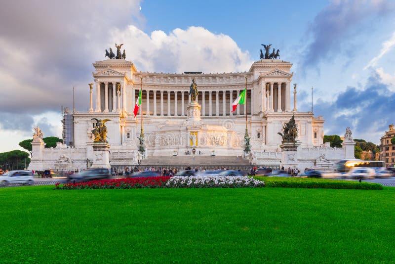 Monument Vittorio Emanuele II, Altar-Vaterland in Rom Stockfoto - Bild ...