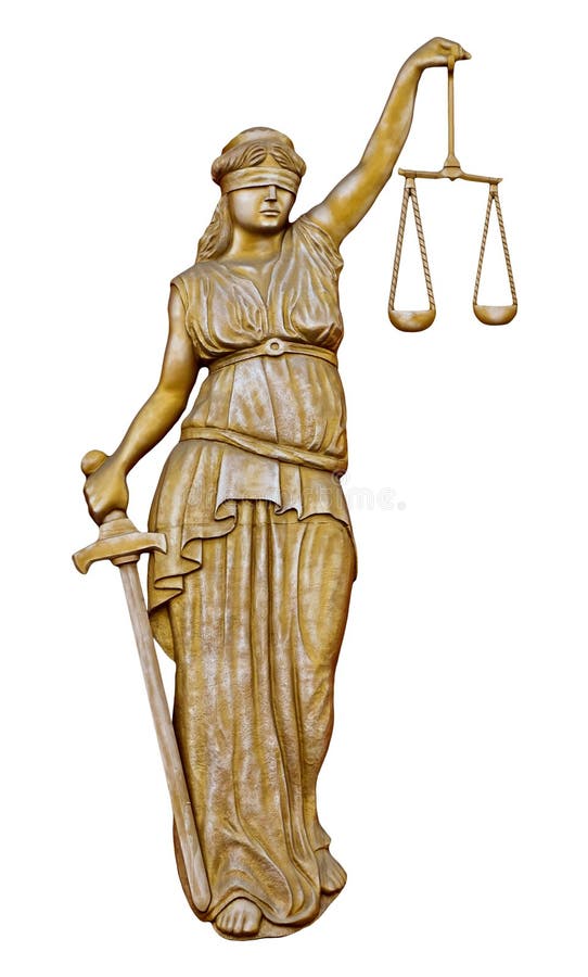 Justitia-Statuenpiktogramm vektor abbildung. Illustration von gericht ...