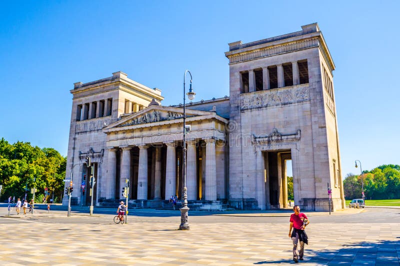 Monumental Arch on Koenigsplatz in German City Munich...IMAGE Editorial ...