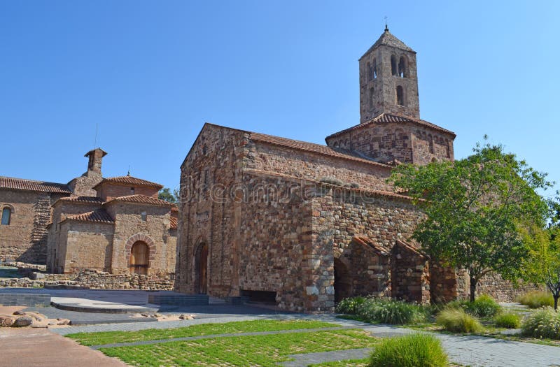 Monumental Complex of Egara, in Tarrasa Stock Image - Image of santa ...