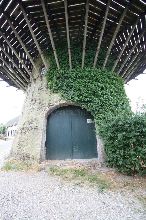Monumental Dutch Mill stock image. Image of building, door - 1040767