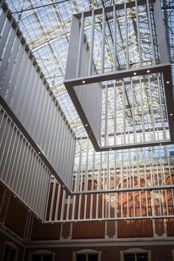 Monumental Glass Ceiling of the Rijksmuseum in Amsterdam 2 Stock Image ...