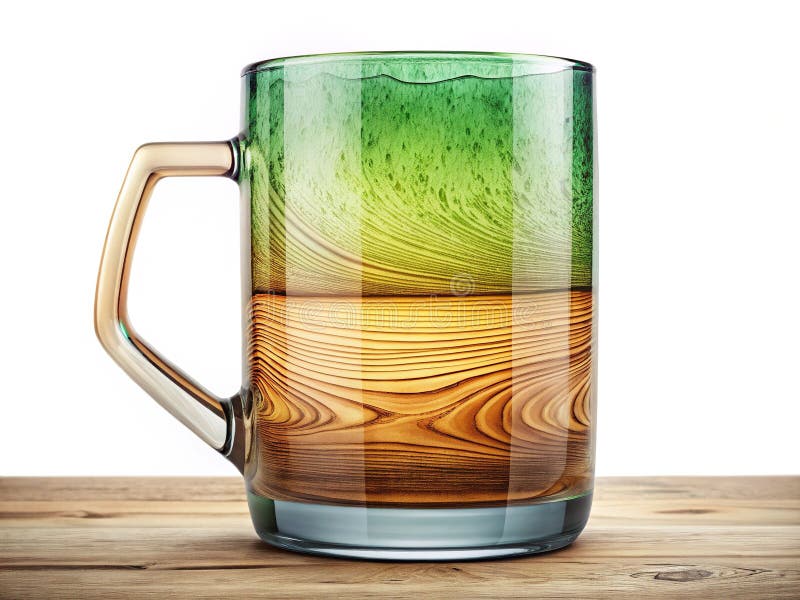 A Monumental PastelGradient Engraved Glass Mug a Stunning Display of ...