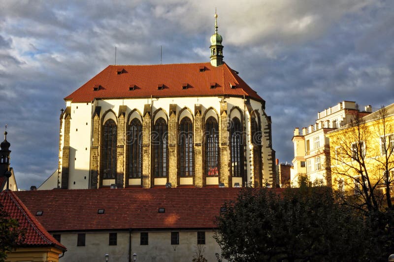 Monumental Tower on the Tall Building Stock Image - Image of outdoor ...