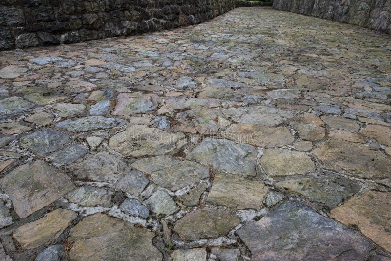 The Monumental Walls and Path from Big Old Stones Stock Image - Image ...