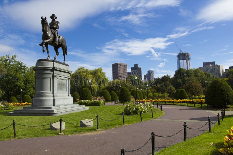 Estatua Boston MA De George Washington Imagen de archivo - Imagen de ...