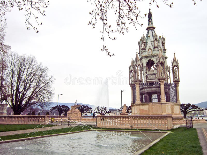 Monumento De Brunswick, Geneve, Suiza Foto de archivo - Imagen de ...
