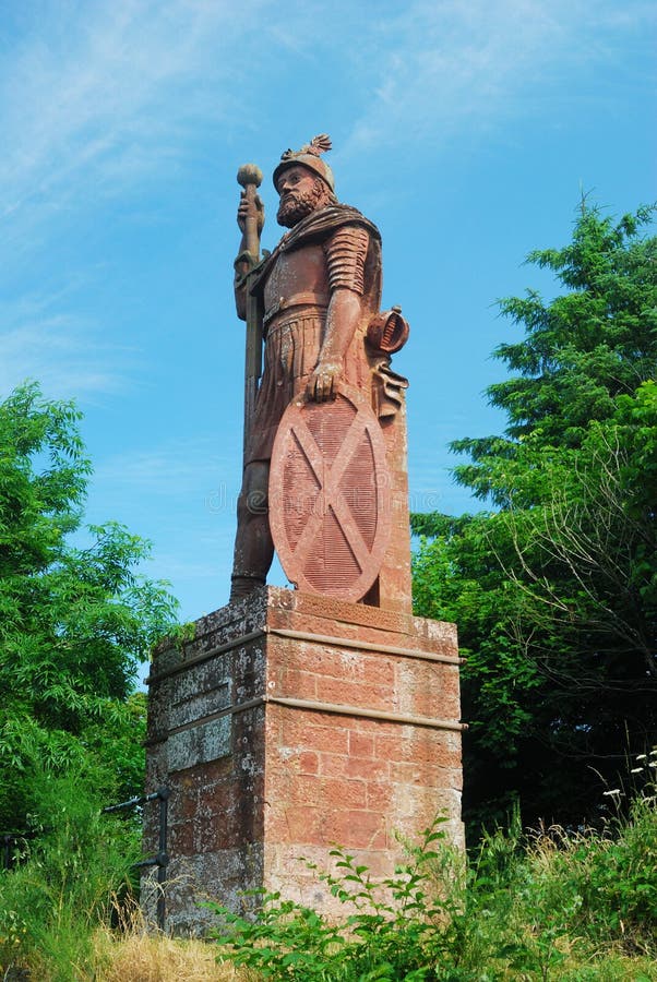 Monumento De William Wallace Sobre La Abadía De Dryburgh Imagen de ...