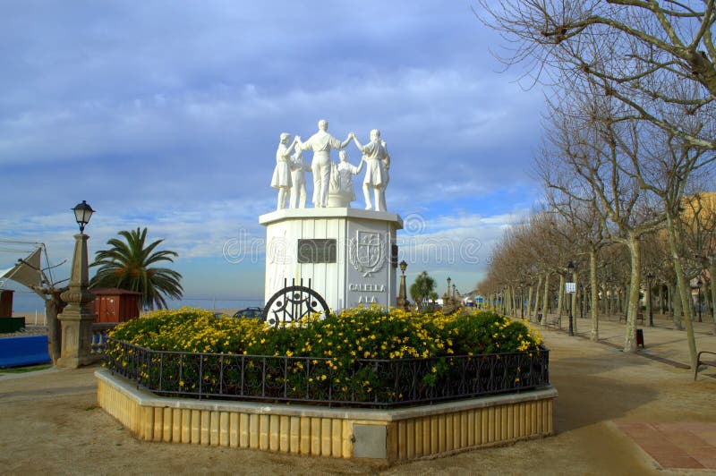 Monumento Di Sardana Calella La Catalogna, Spagna Fotografia Stock ...