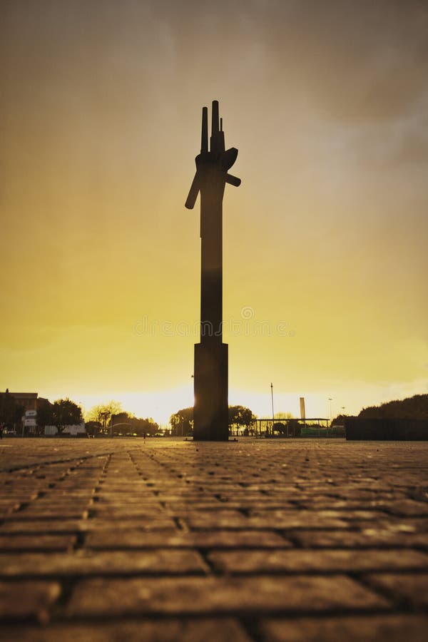 Plaza Mayor of Mislata at Sunset Stock Image - Image of almassil, tiles ...