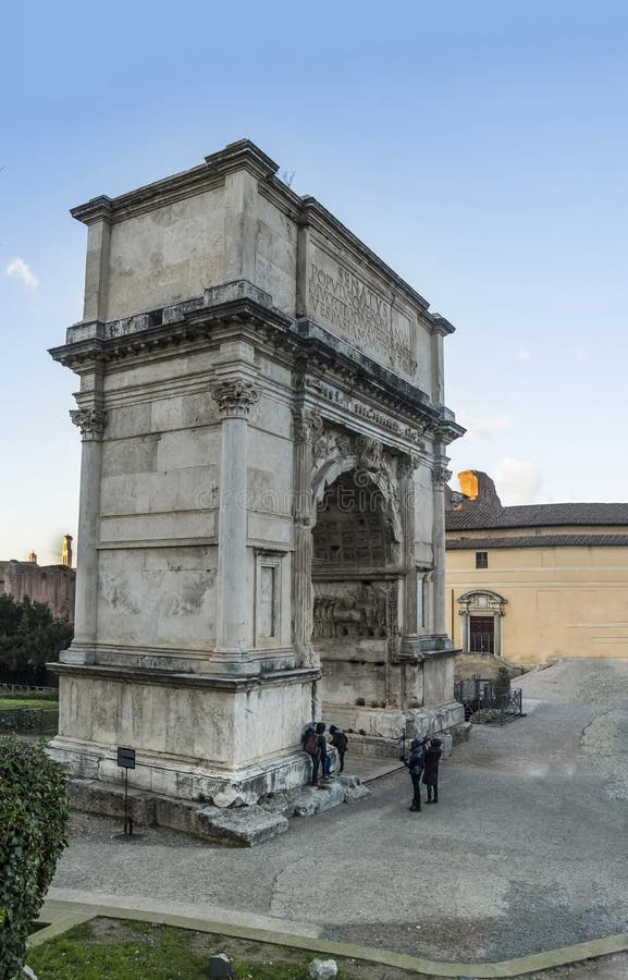 Monumento Romano De Tito Del Arco Imagen de archivo - Imagen de neath ...