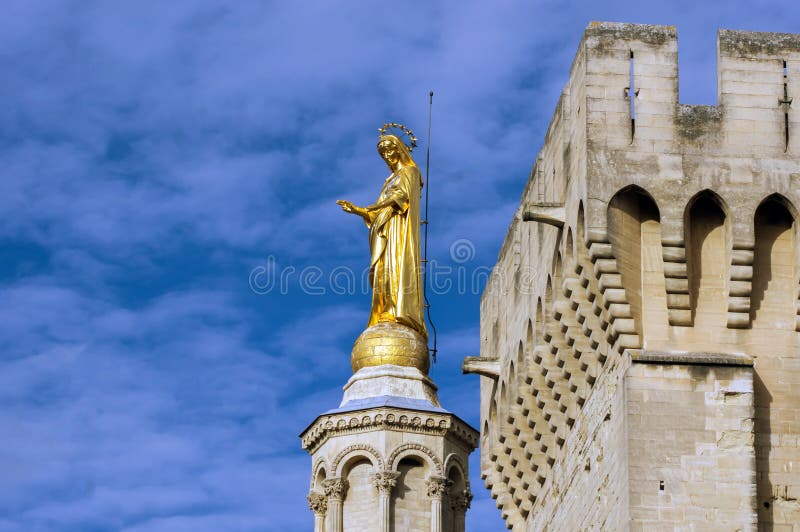 Cattedrale Di Avignone E Del Giro De La Campane Fotografia Stock ... Cattedrale Di Avignone E Del Giro De La Campane Fotografia Stock ...