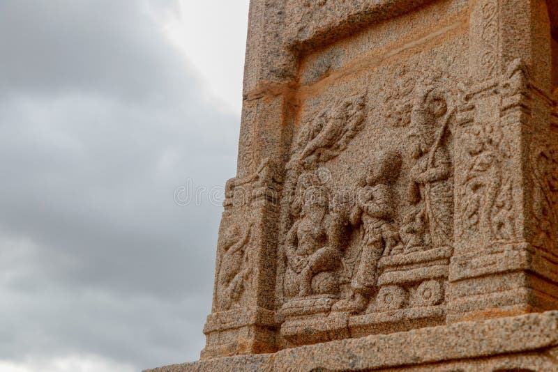 Monuments Et Temples De Hampi En Inde Image stock - Image du patrimoine ...