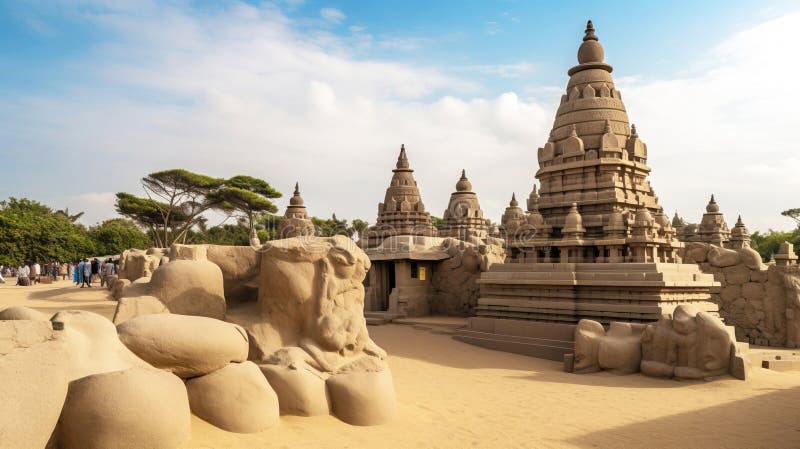 Monuments of Mahabalipuram, UNESCO Historical Monument. AI Generated ...