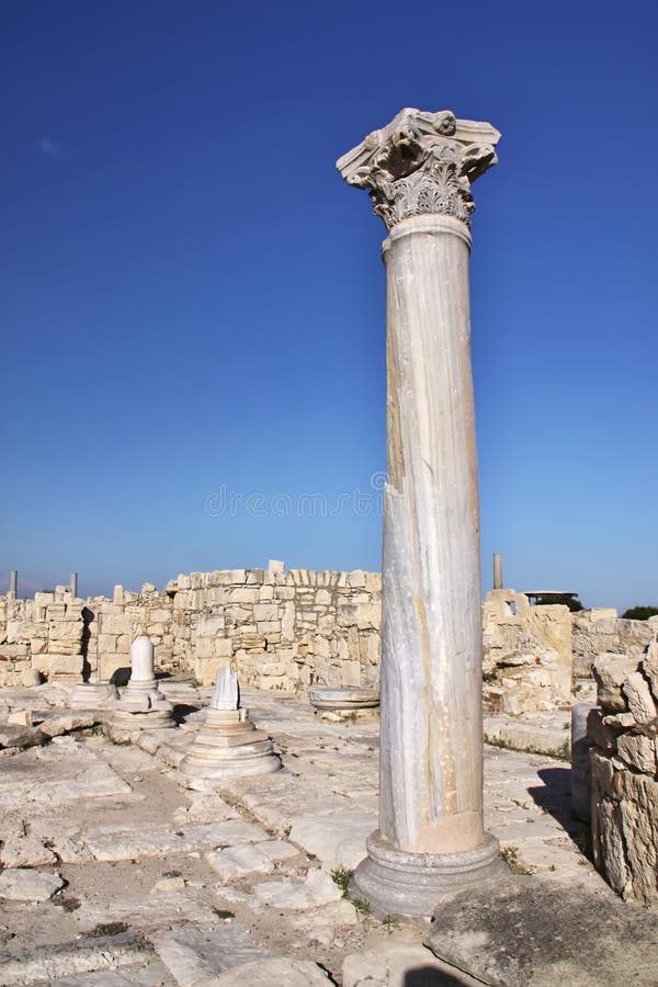 Monuments Romains Kourion, Chypre Photo stock - Image du architectural ...