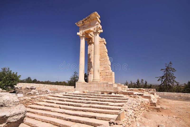 Monuments Romains Kourion, Chypre Image stock - Image du trésor ...
