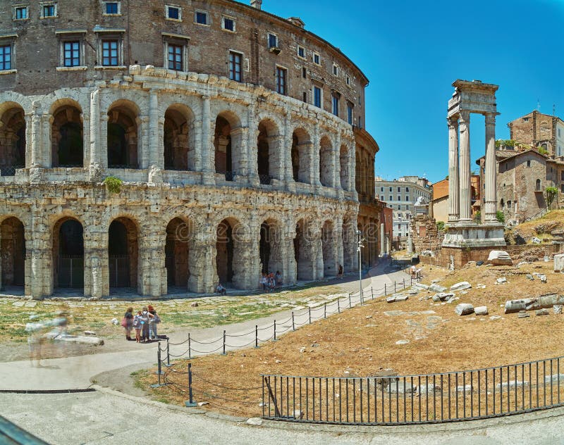 Monuments in rome editorial stock photo. Image of forum - 268194263