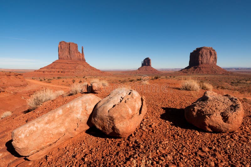Monuments Valley in Arizona Stock Photo - Image of morning, american ...
