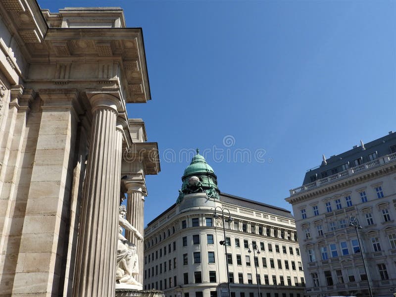 Monuments of Vienna, Austria, a Clear Sunny Day Stock Photo - Image of ...