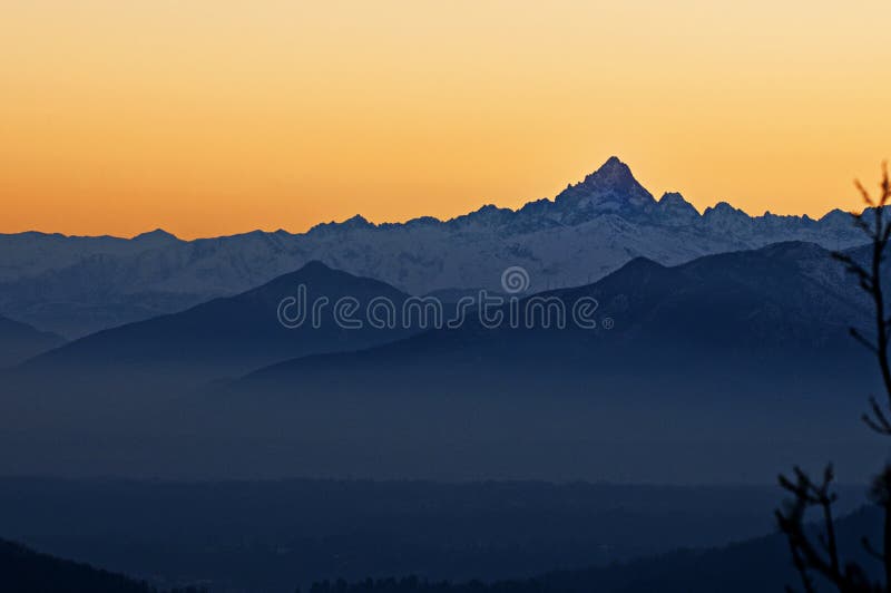 Monviso stock photo. Image of piedmont, october, autumn - 22685648