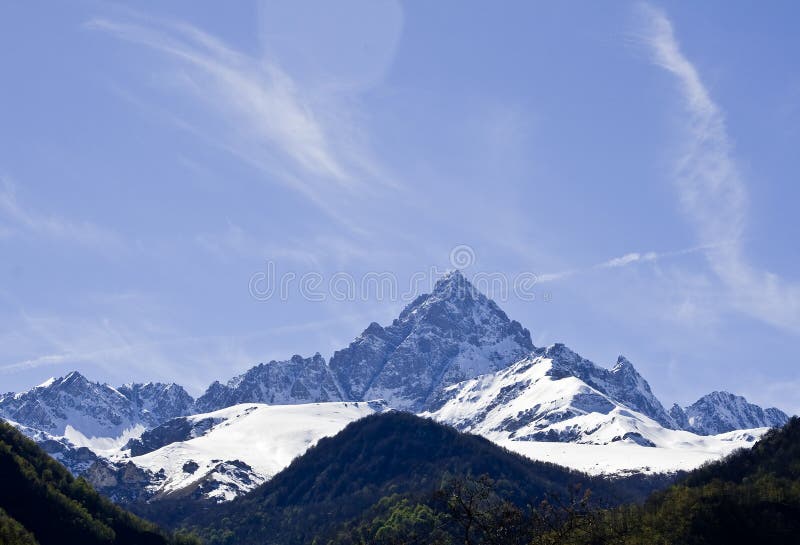 Monviso stock photo. Image of place, monviso, peak, landscape - 9227346