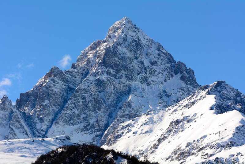 The Monviso stock image. Image of alps, pyramid, italy - 40224533