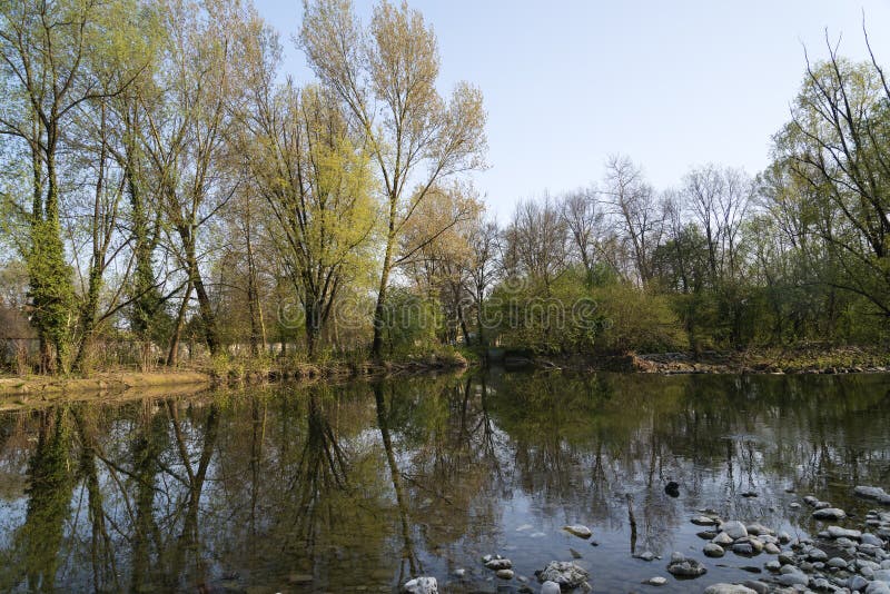 Monza Park: Lambro river stock image. Image of outdoor - 53432479