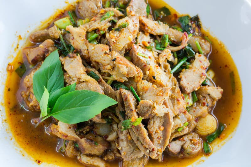 Moo Nam Tok image stock. Image du lifestyle, cuisine - 52974095