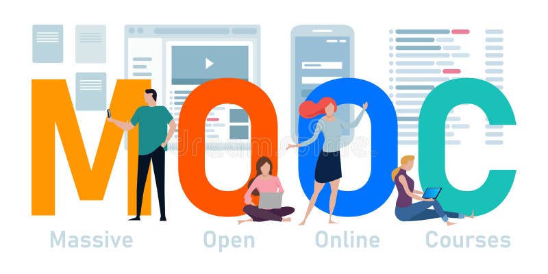 Mooc Massive Open Online Course Online Learning Stock Vector ... Mooc Massive Open Online Course Online Learning Stock Vector ...