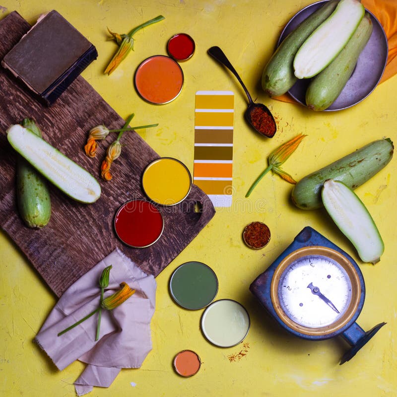 Color Palette Mood Board for Interior Design and Decor Stock Photo ...